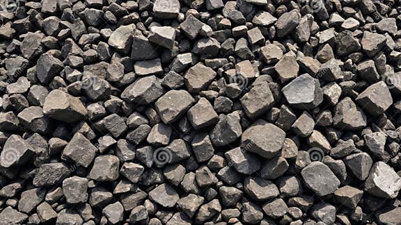 Raw Magnetite Ore Stack in Mining Facility Industrial Minerals Stock ...