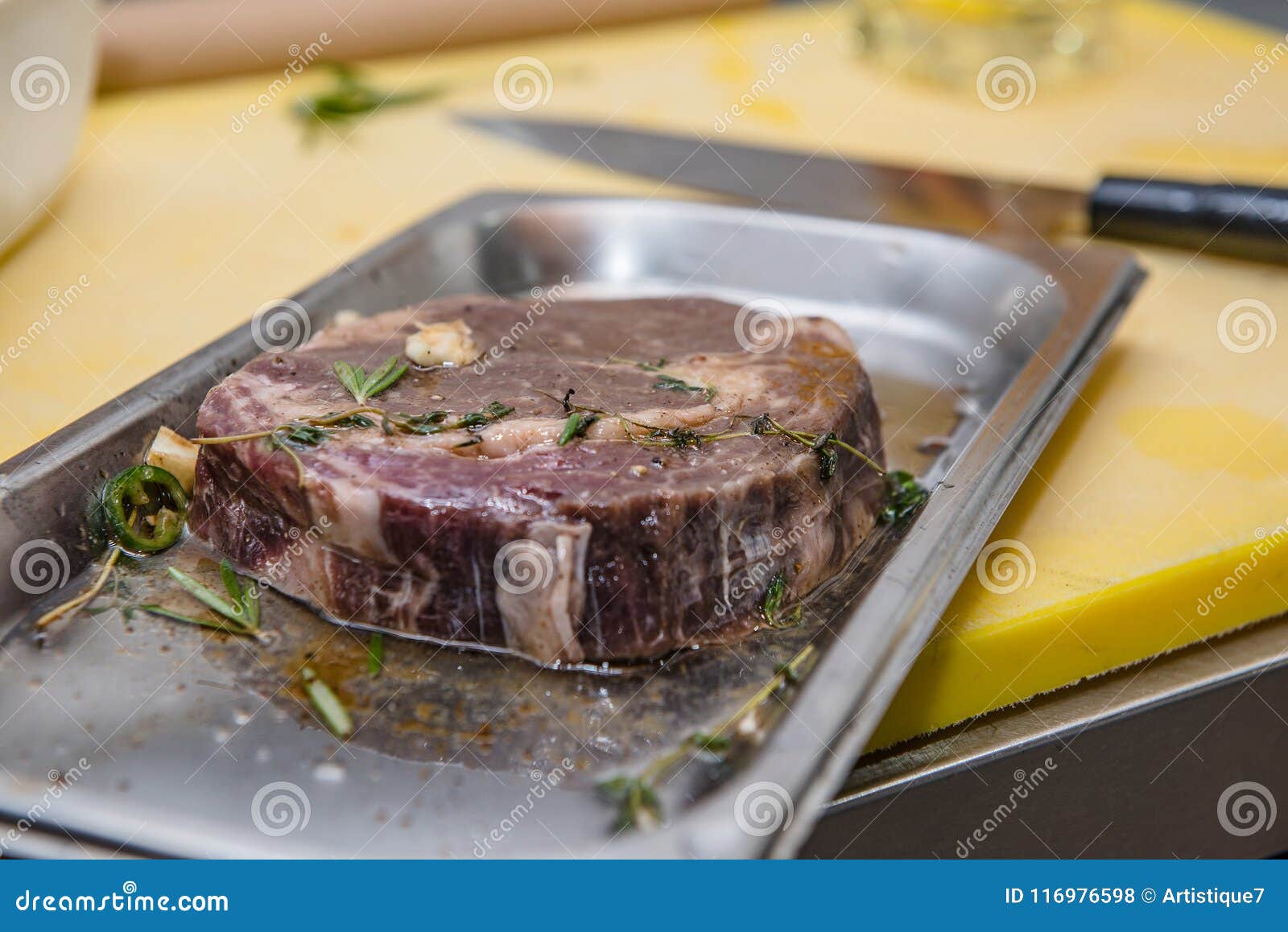 Raw Marbled Meat of Ribeye Steak Stock Photo - Image of meat, coal ...