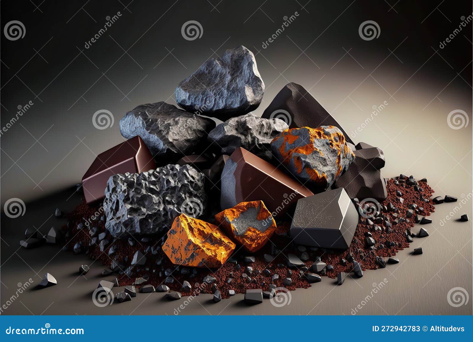 Raw Material Heap for Metallurgical Industry Processing Stock ...