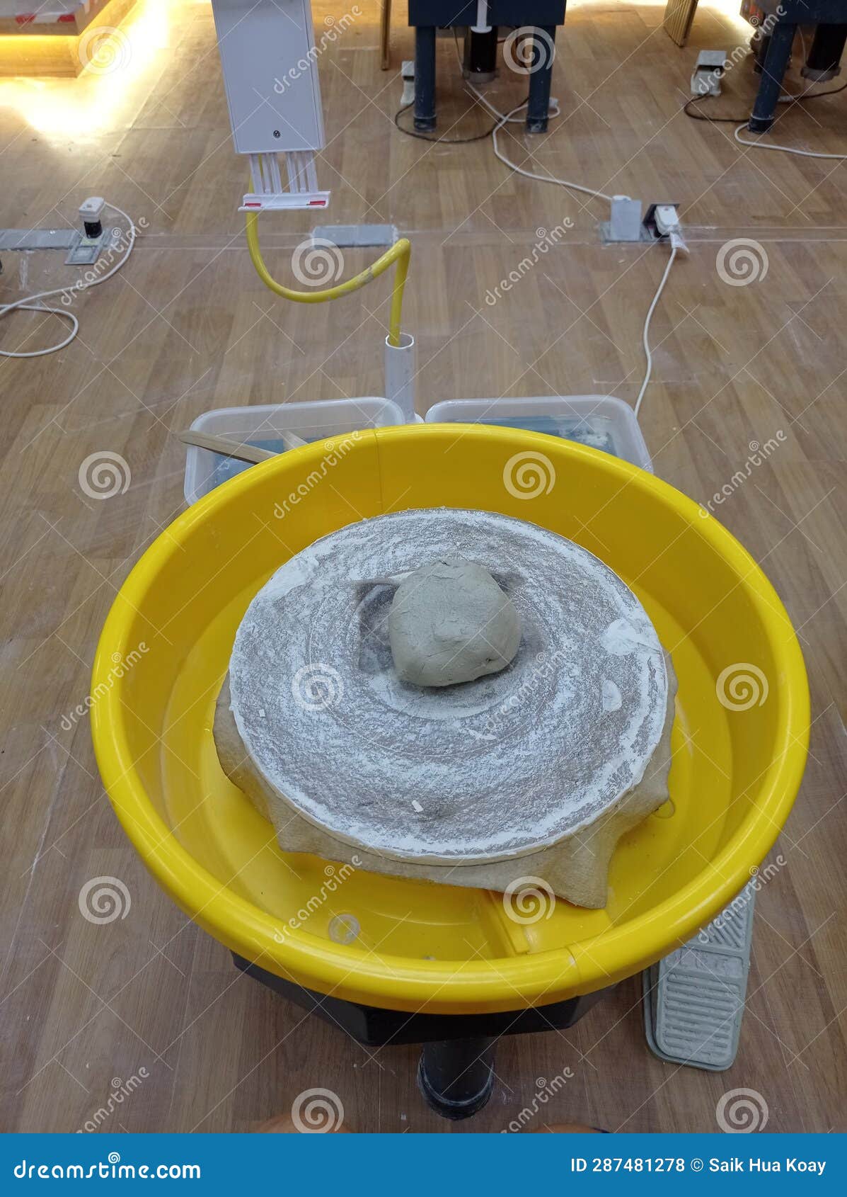 Raw Material of Pottery on Machine Stock Photo - Image of machine ...