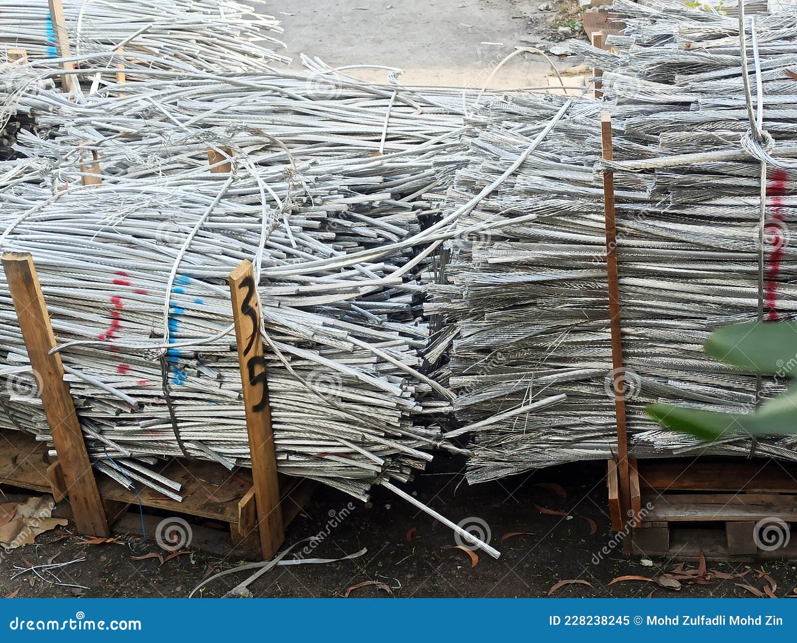 Raw material steel cable stock image. Image of electric - 228238245