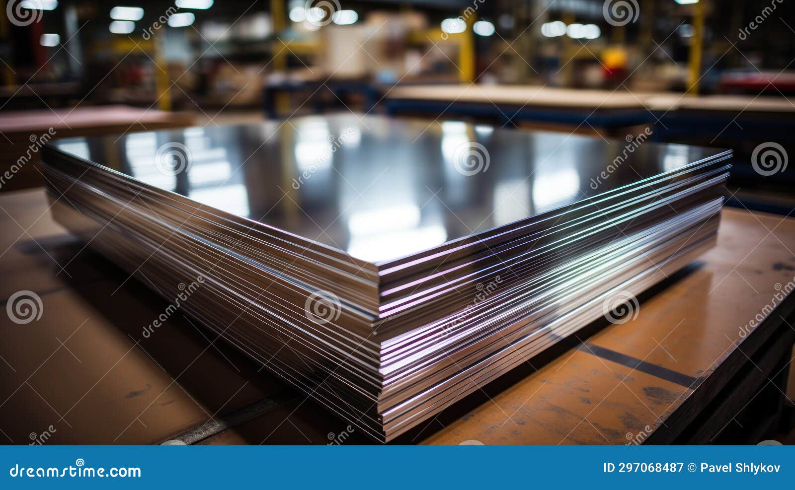 Raw Materials for the Metallurgical Industry. Stack of Stainless Steel ...