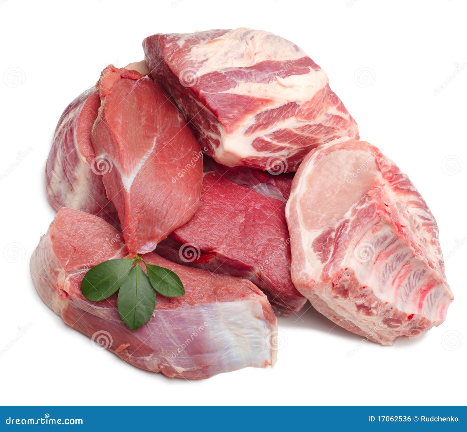 Raw meat stock photo. Image of meat, pieces, loin, isolated - 17062536