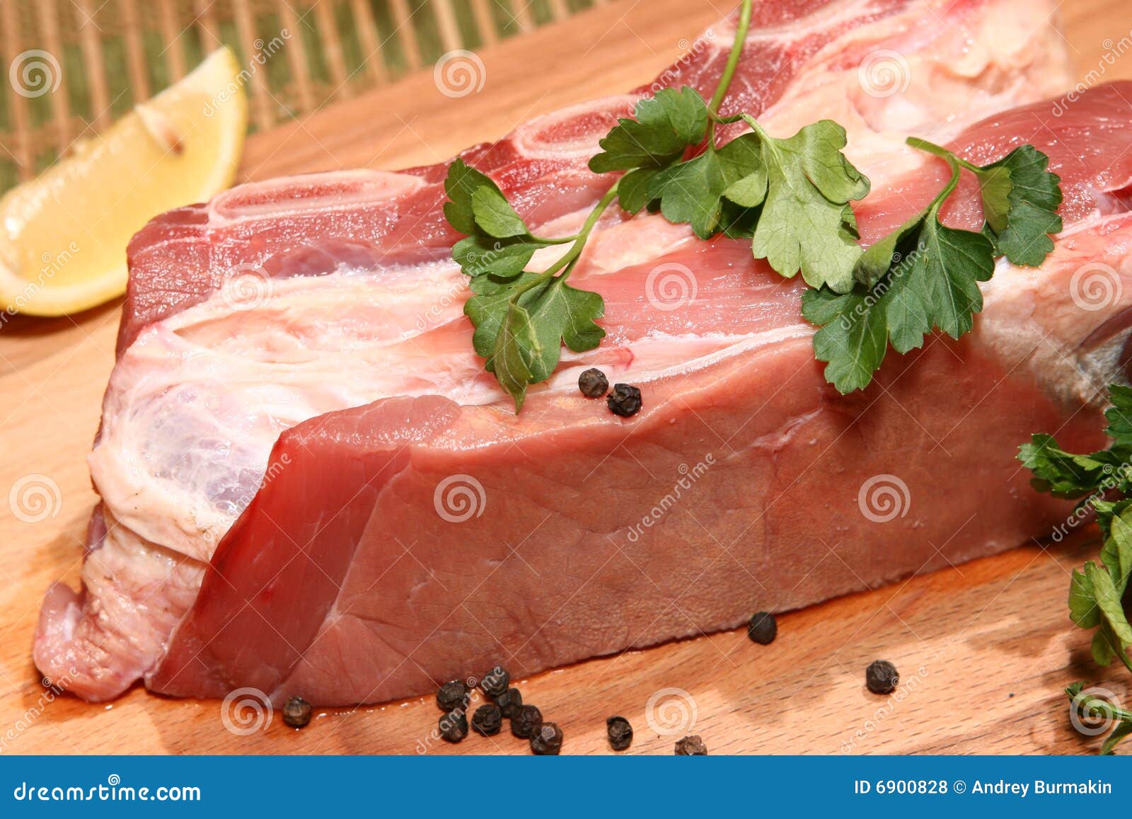 Raw meat stock photo. Image of meat, close, bone, healthy - 6900828