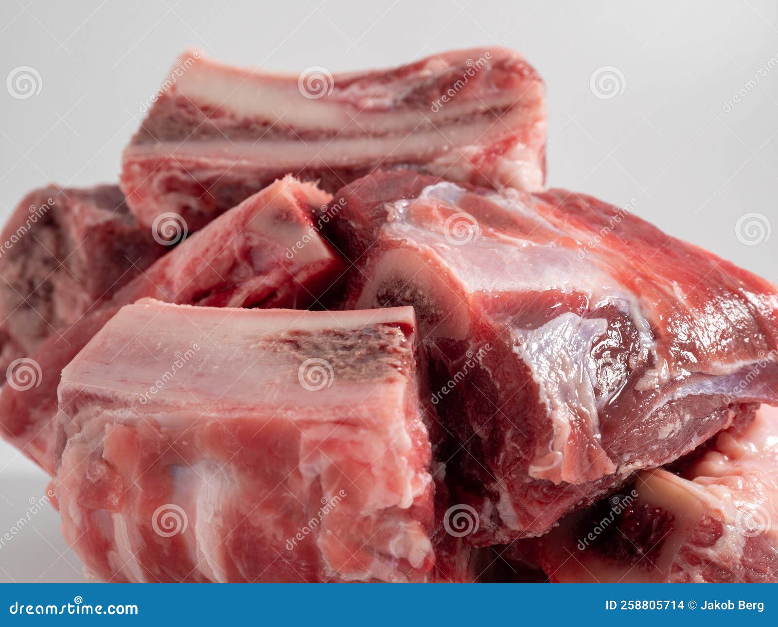 Raw Meat with Beef Bone. Choice of Beef on the Bone for Soups Stock ...