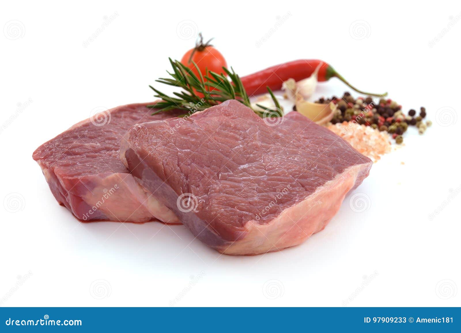 Raw meat, beef steak stock image. Image of white, uncooked - 97909233