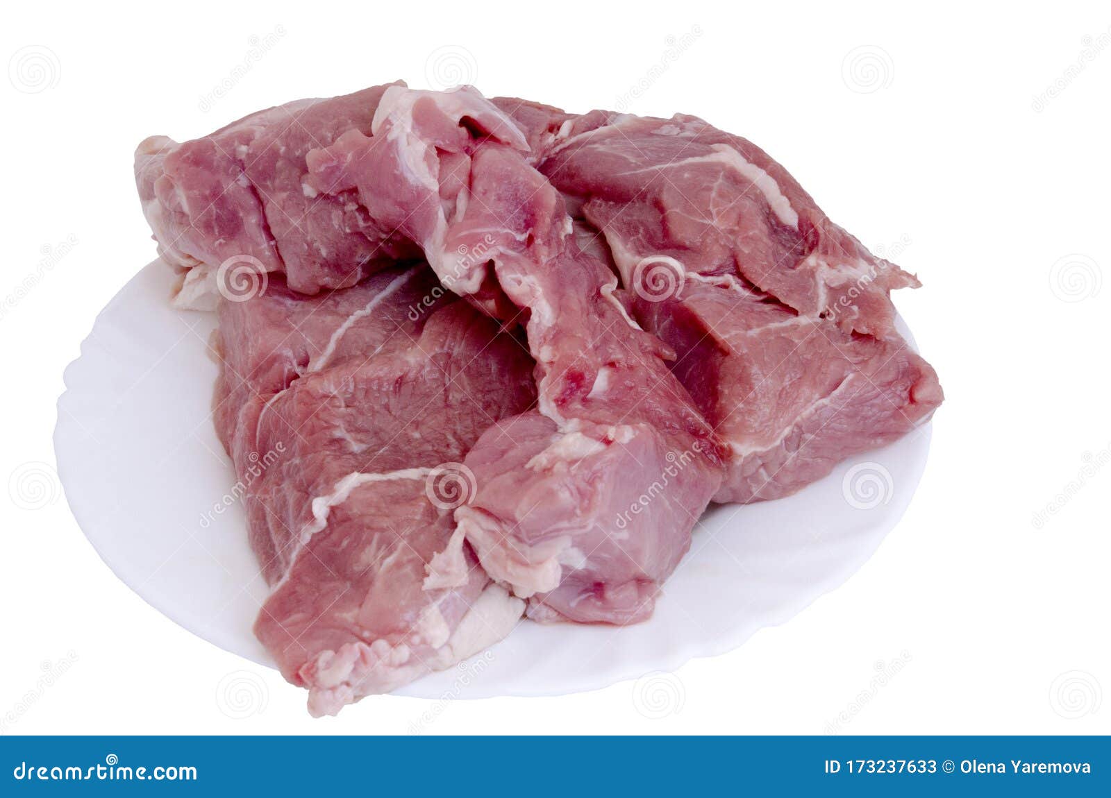 Raw Meat on Bones in a Plate Stock Image - Image of freshness, cuisine ...