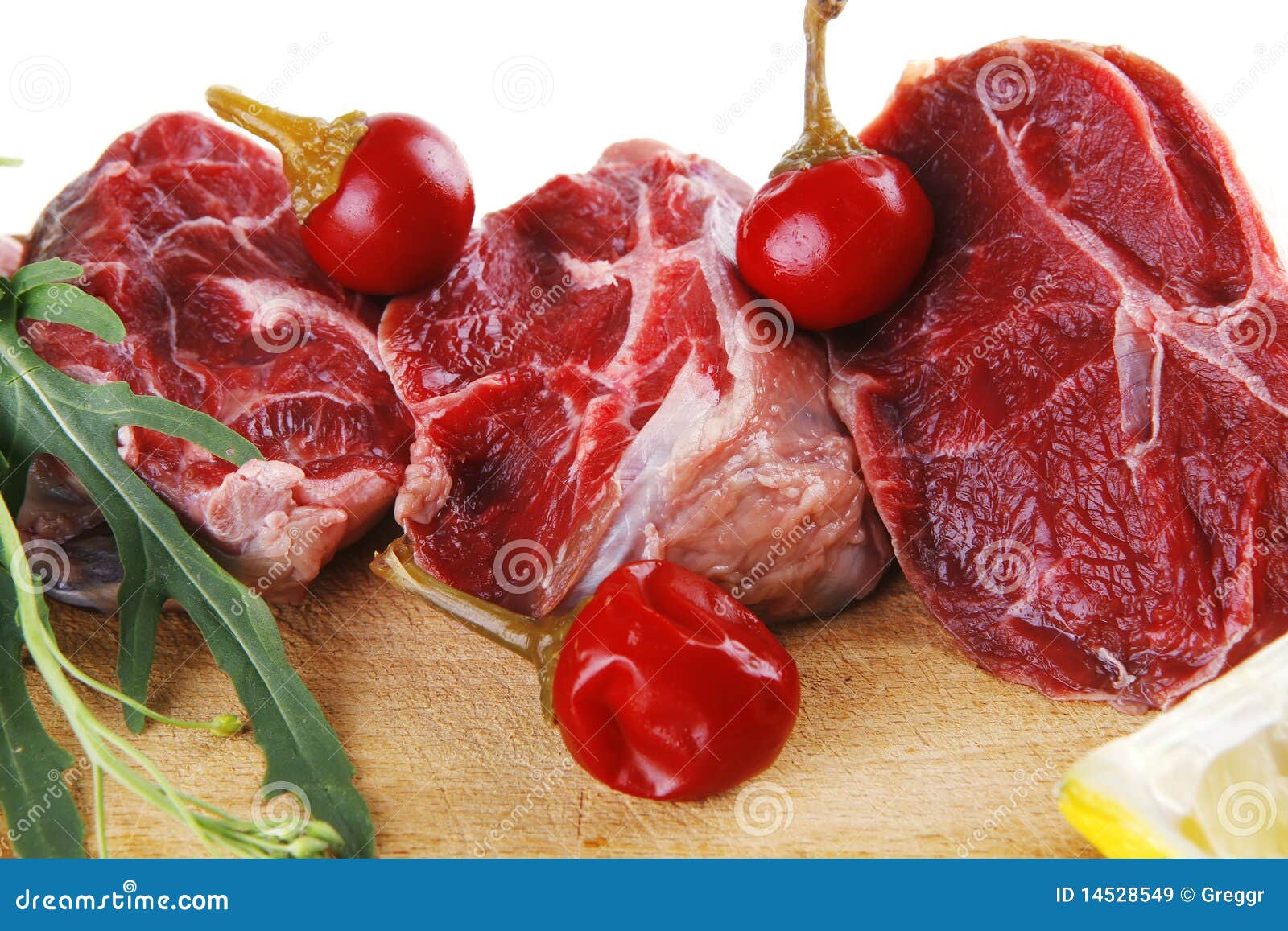 Raw meat chunk on wood stock image. Image of objects - 14528549