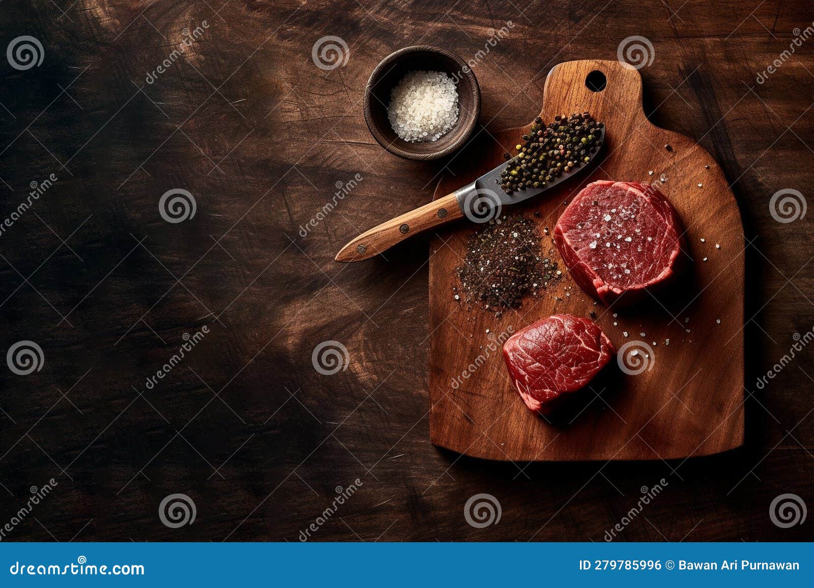 Raw Meat Cinematic Scene, Generative AI Stock Illustration ...