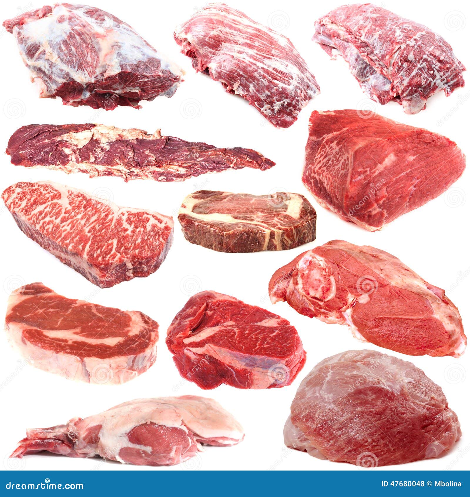 Raw meat collection stock photo. Image of food, chop - 47680048
