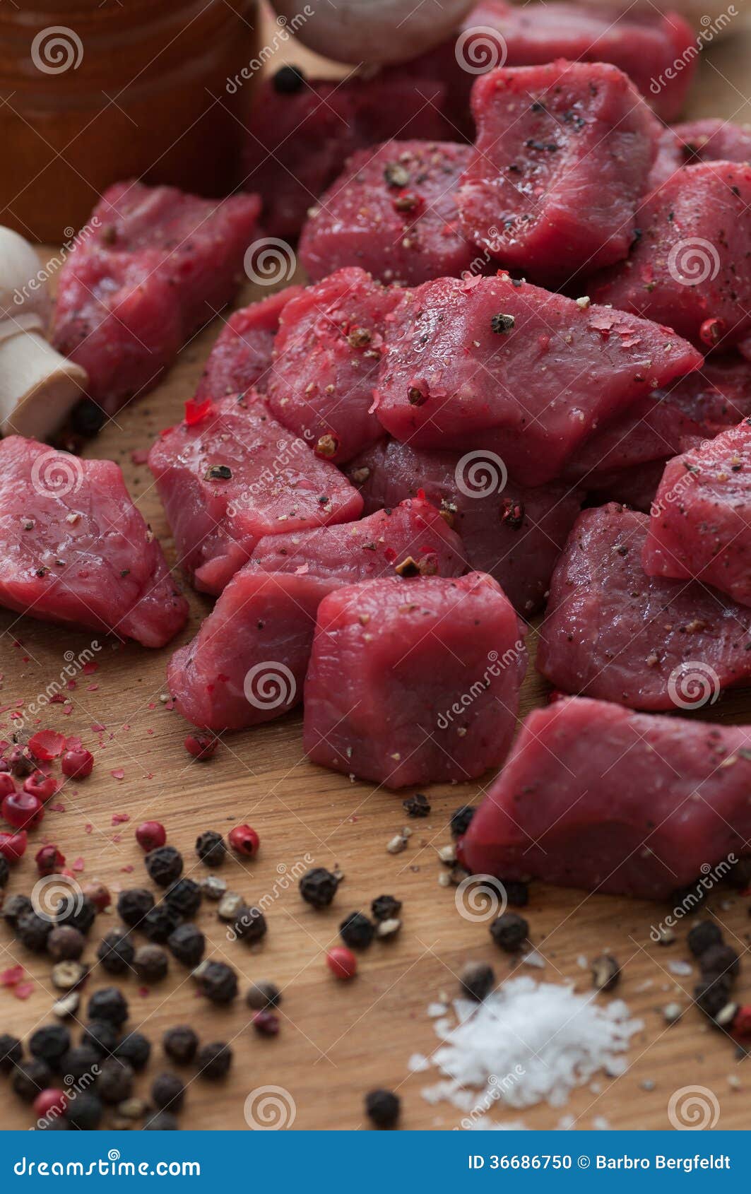 Raw Meat Cubes stock photo. Image of meat, stew, food - 36686750