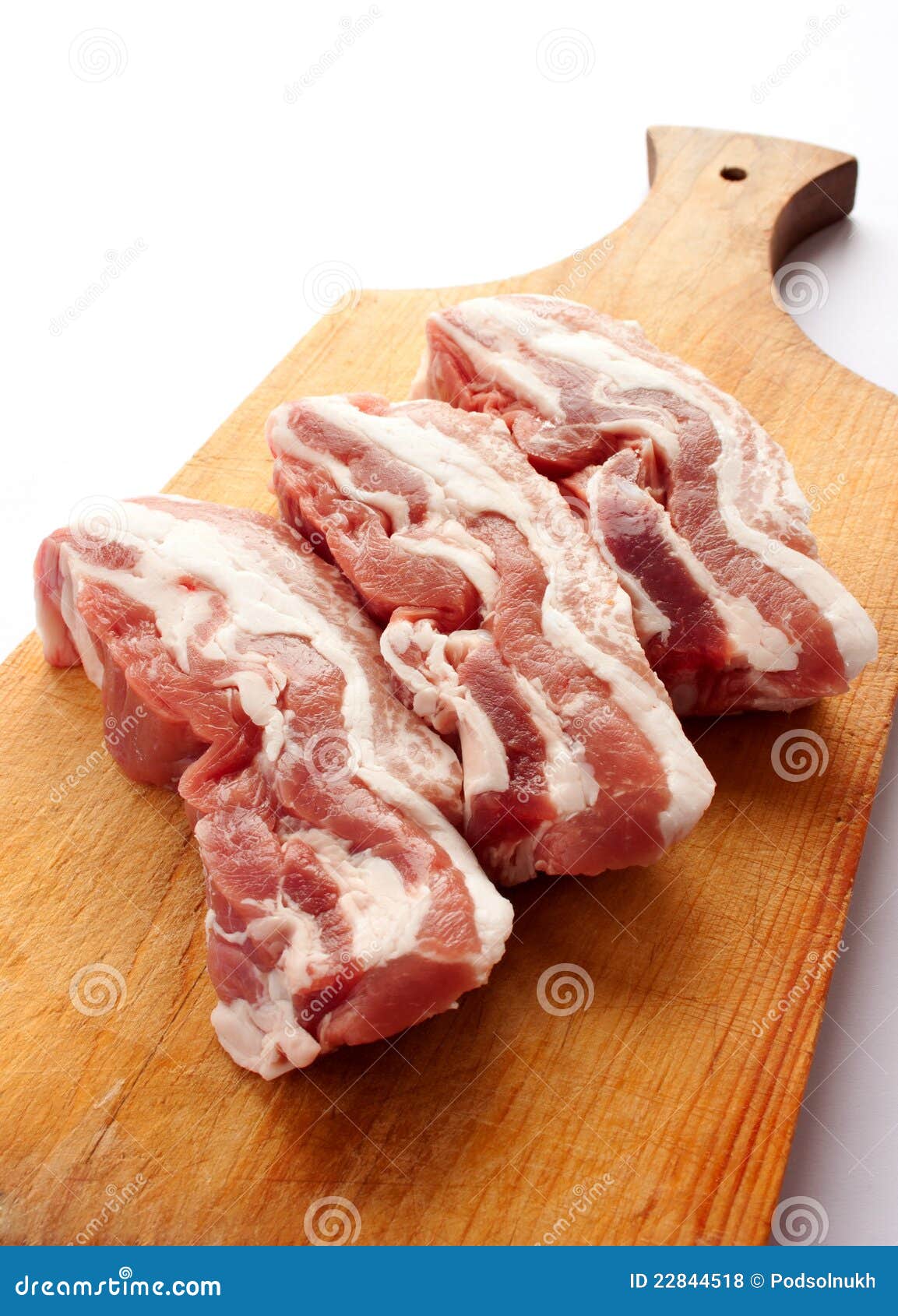 Raw Meat on the Cutting Board Stock Photo - Image of fats, meat: 22844518