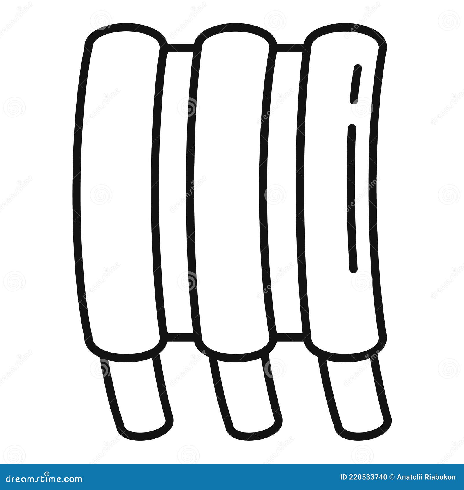 Raw Meat Icon, Outline Style Stock Vector - Illustration of uncooked ...