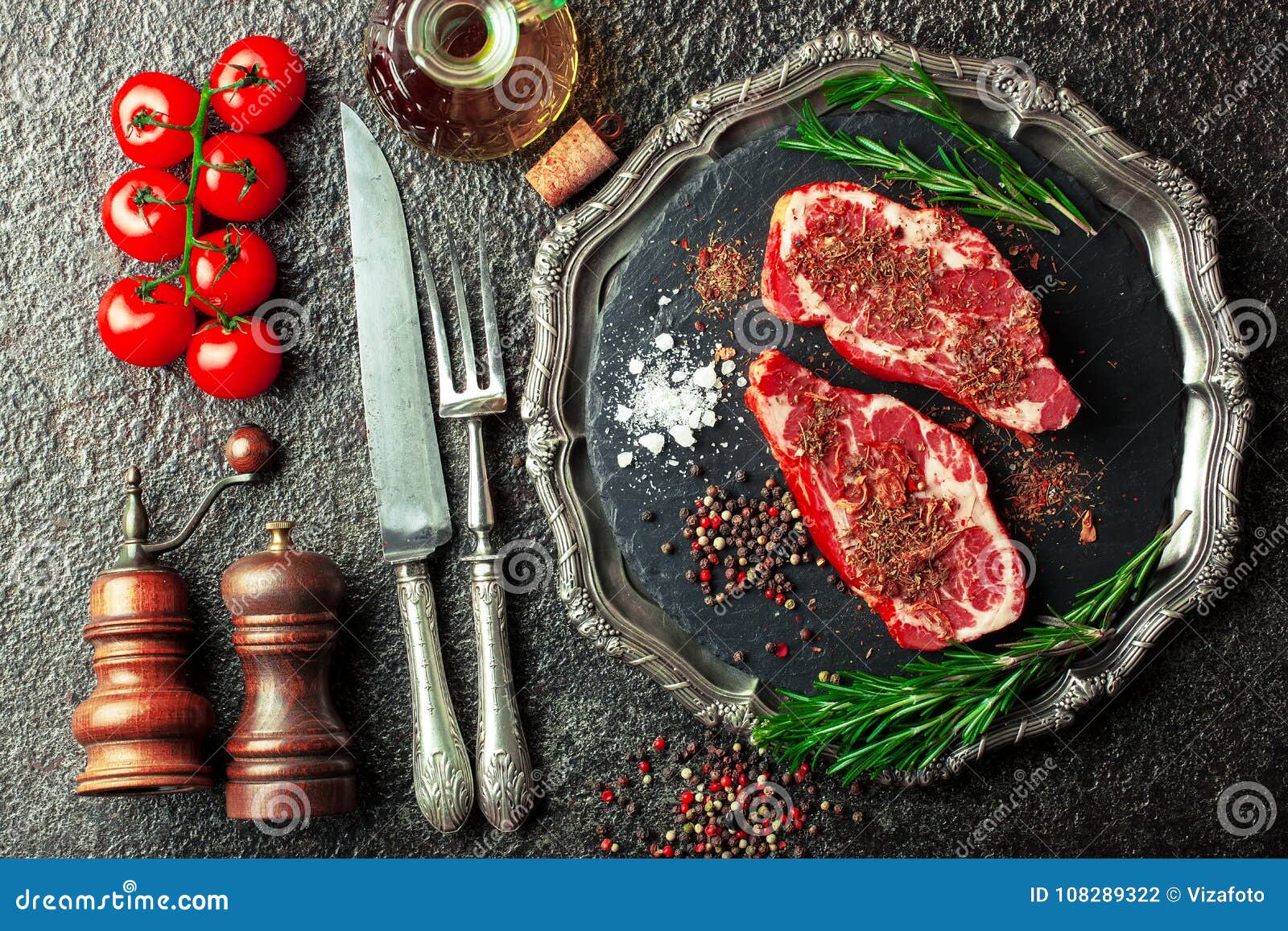 Raw meat on the kitchen stock photo. Image of table - 108289322