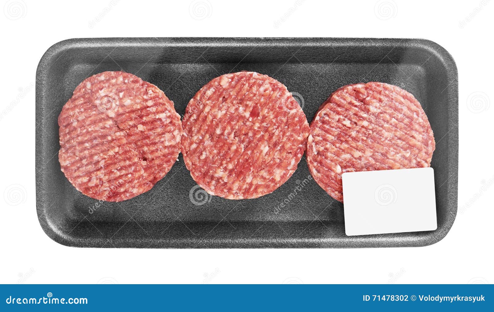 Raw meat patty in package stock photo. Image of beef - 71478302
