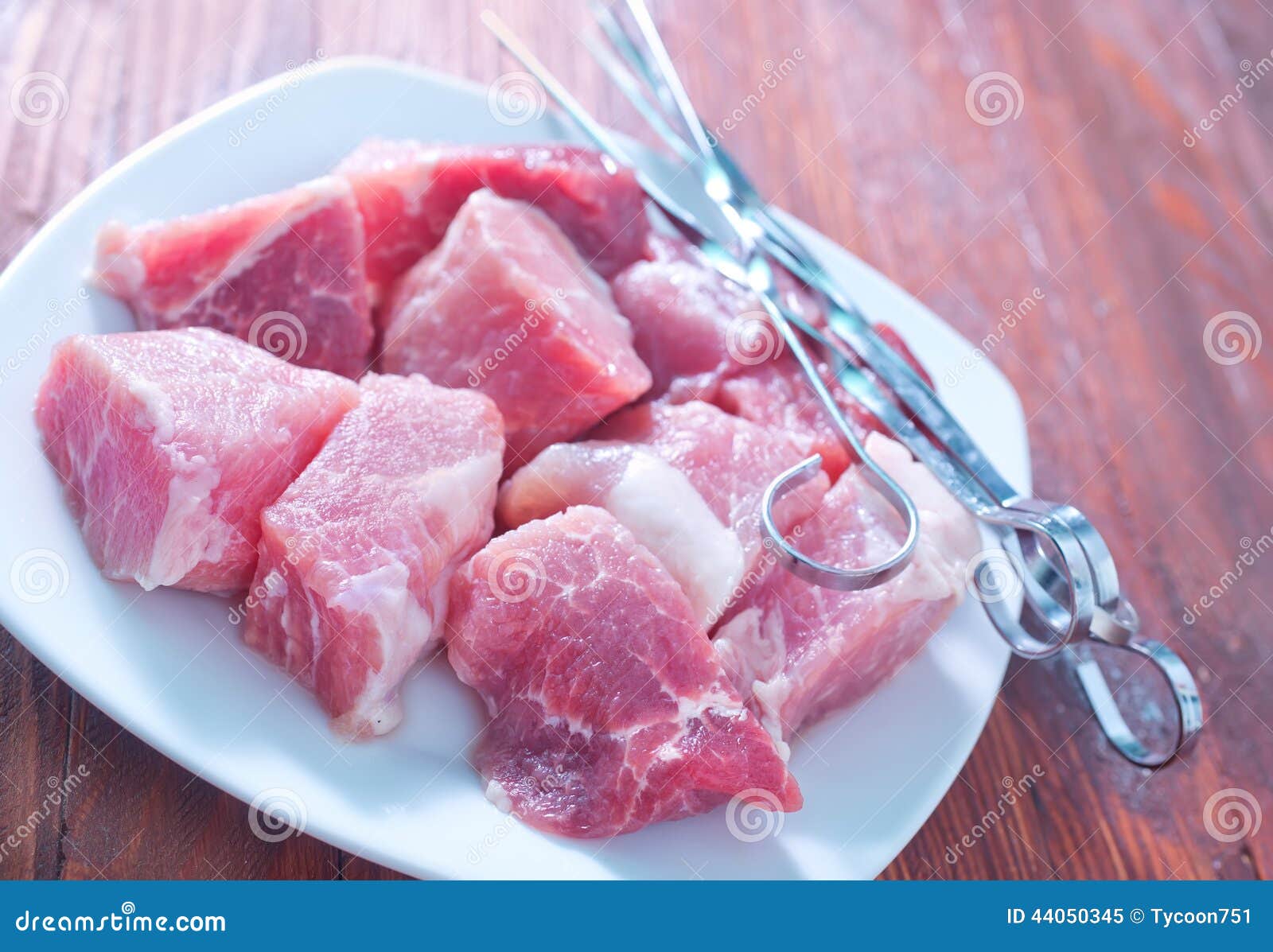 Raw meat stock image. Image of side, plate, restaurant - 44050345