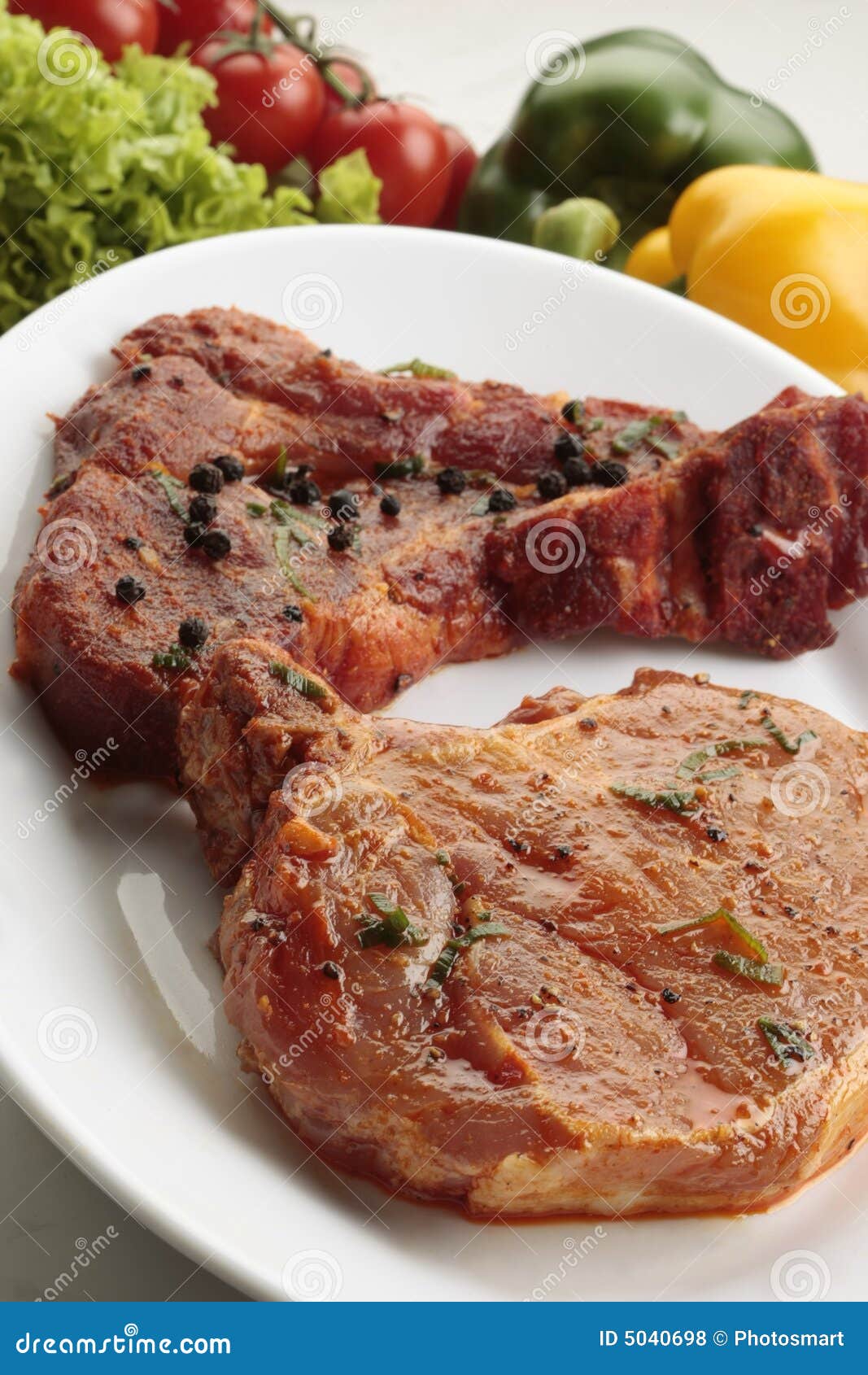 Raw meat on a plate stock photo. Image of meal, arrangement - 5040698