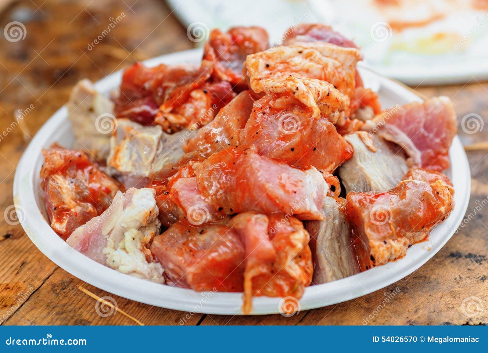 Raw meat on plate stock photo. Image of meat, food, beef - 54026570