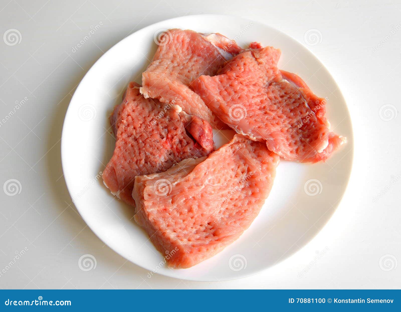 Raw meat on plate. stock photo. Image of mutton, barbecue - 70881100