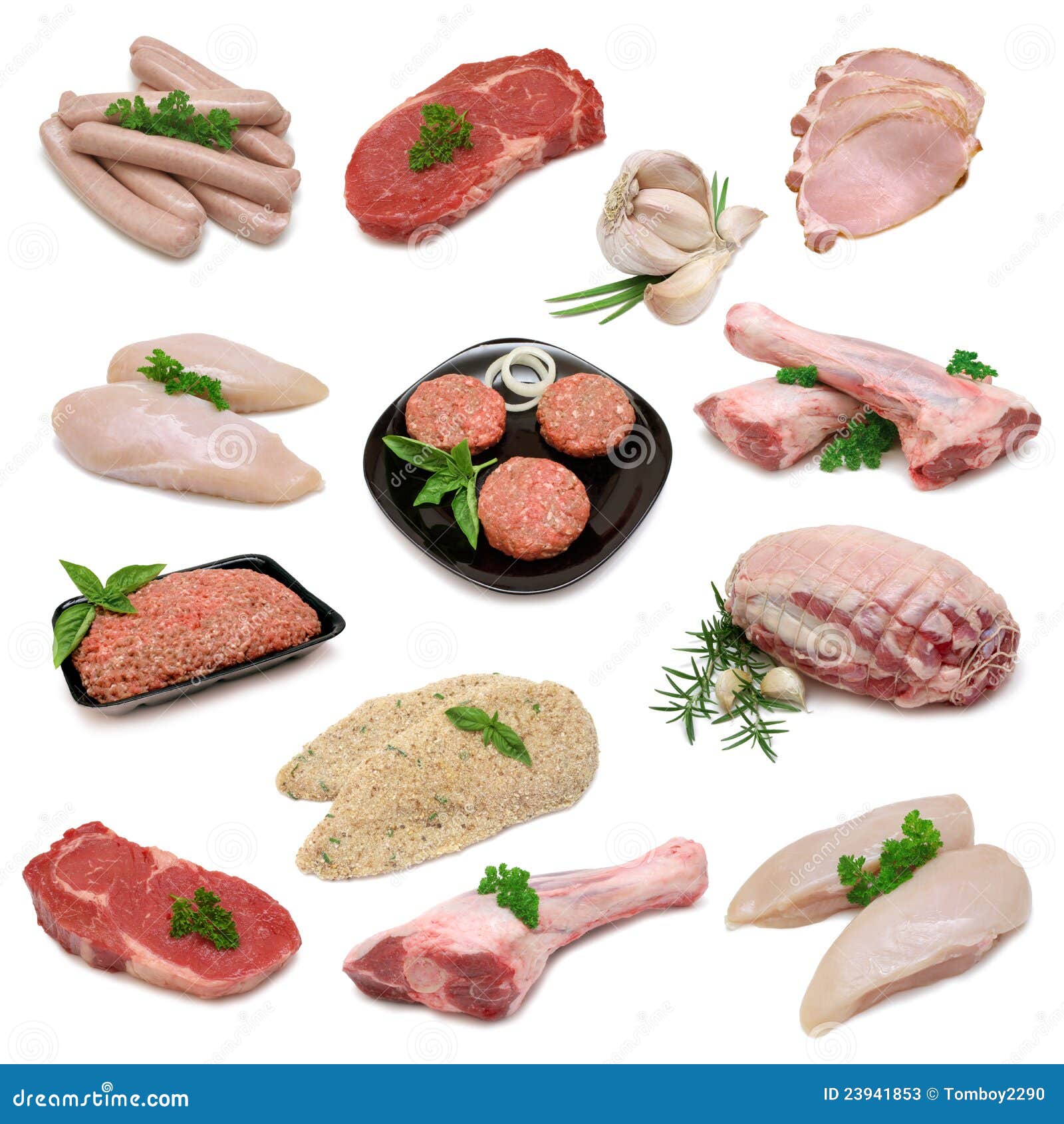 Raw Meat Product Sampler stock image. Image of ground - 23941853