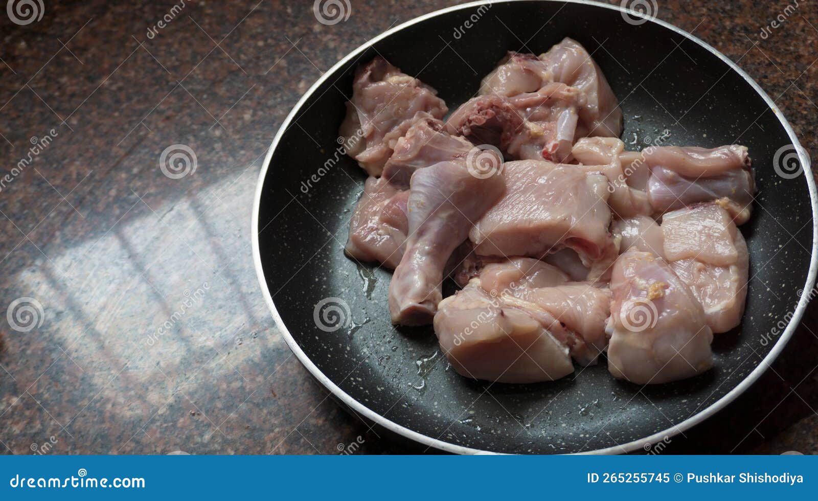 Raw Meat Ready To Be Cooked Kept in Pan Stock Image - Image of mutton ...