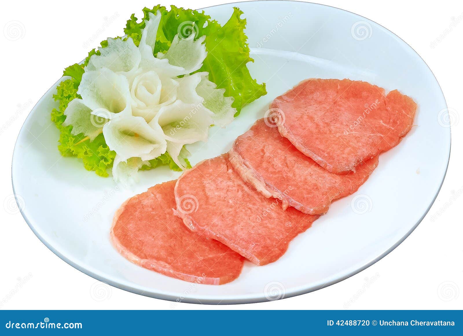 Raw Meat Slice stock photo. Image of grill, meat, isolate - 42488720
