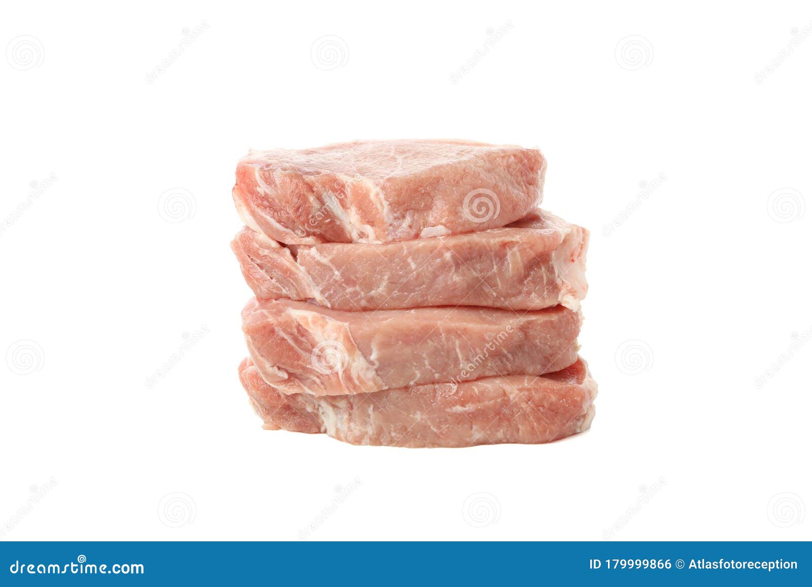 Raw Meat for Steak Isolated on Background Stock Photo - Image of piece ...