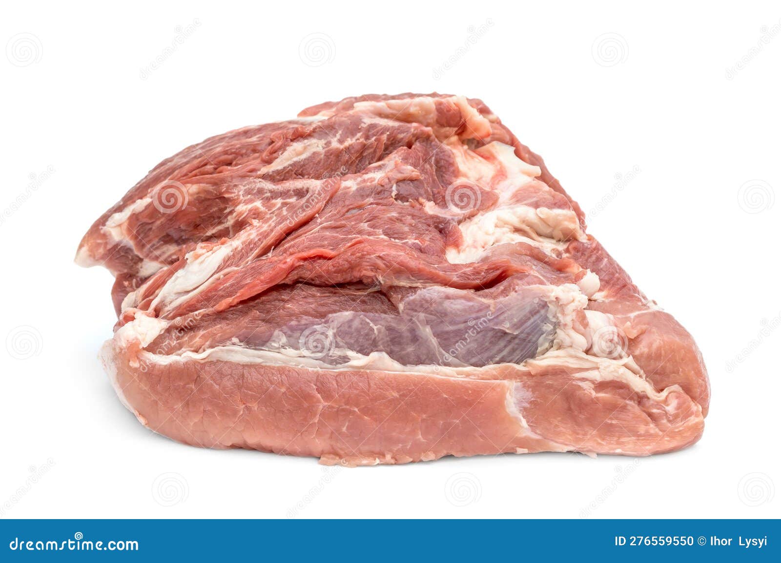 Raw Meat on White Background Stock Photo - Image of pink, ingredient ...
