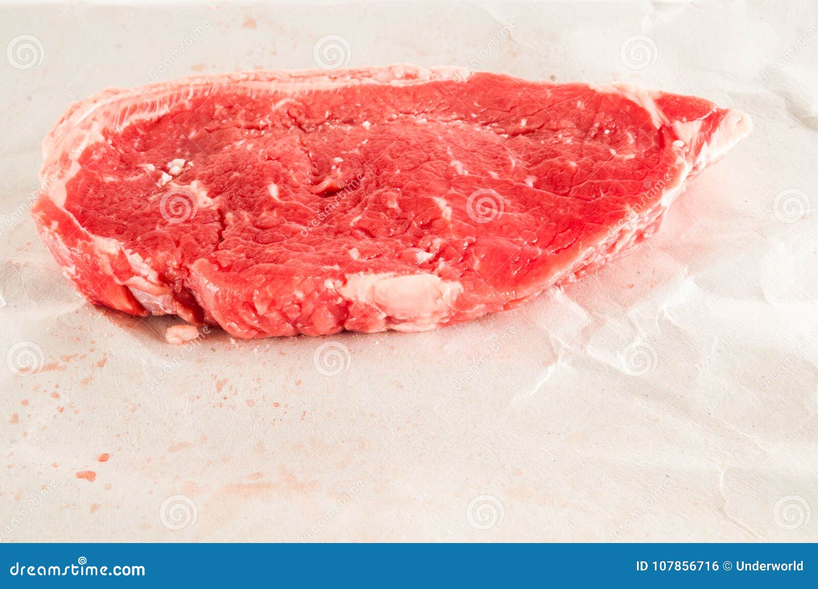 Raw Meat on a White Background. Stock Photo - Image of white, fillet ...