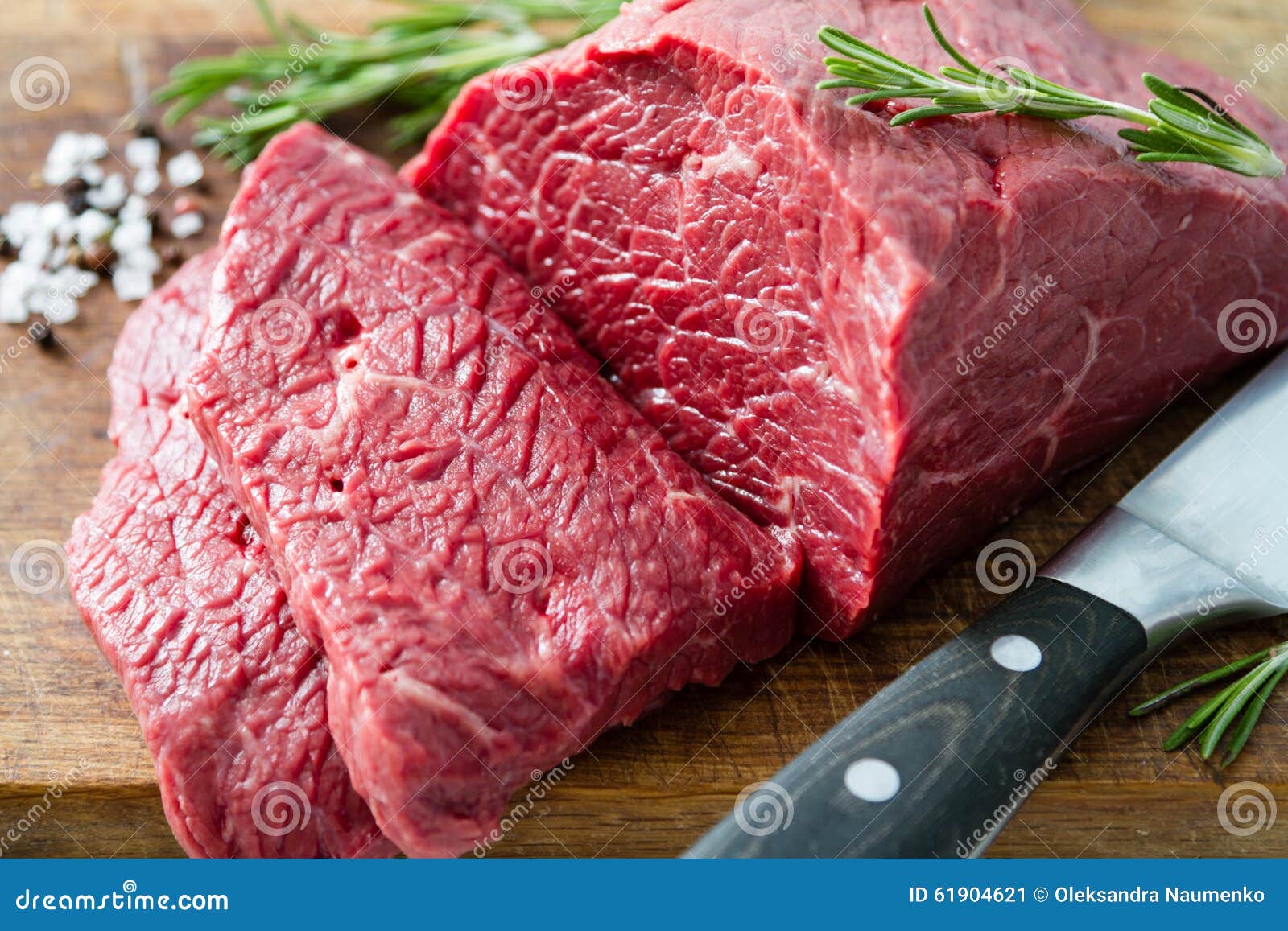 Raw Meat on Wood Background Stock Image - Image of lean, protein: 61904621
