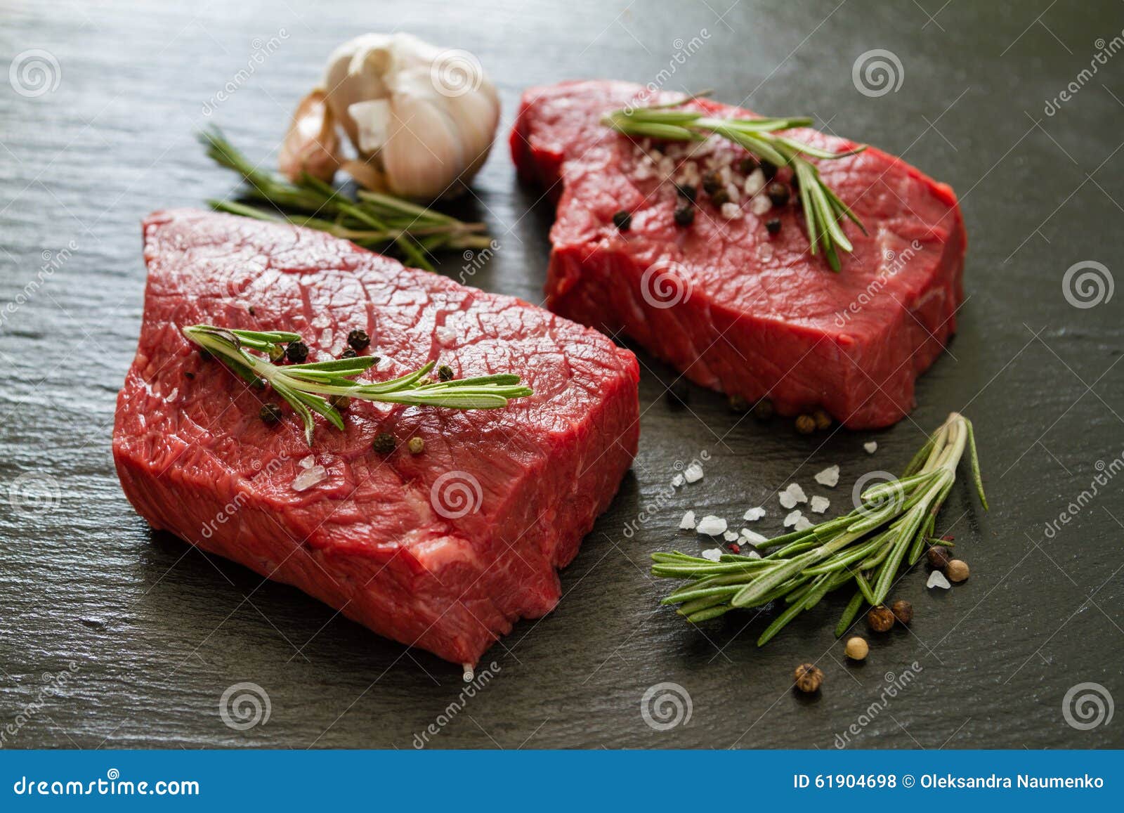 Raw Meat on Wood Background Stock Photo - Image of wooden, loin: 61904698