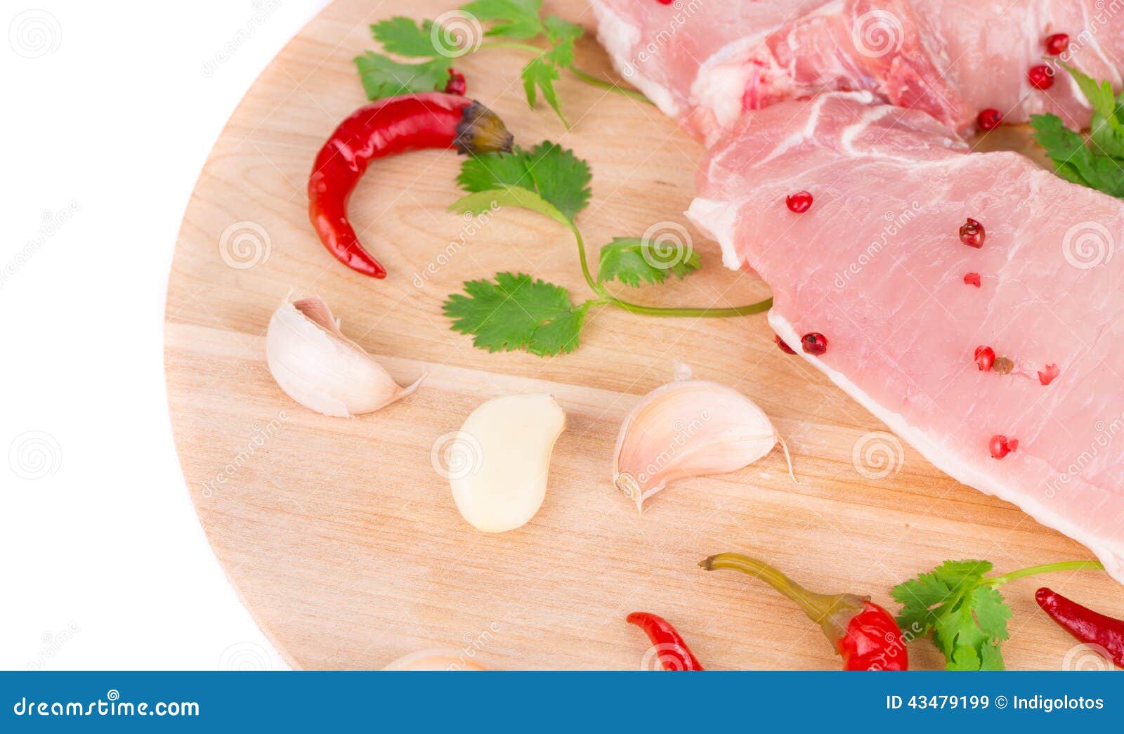 Raw Meat on a Wooden Platter. Stock Image - Image of background, meal ...