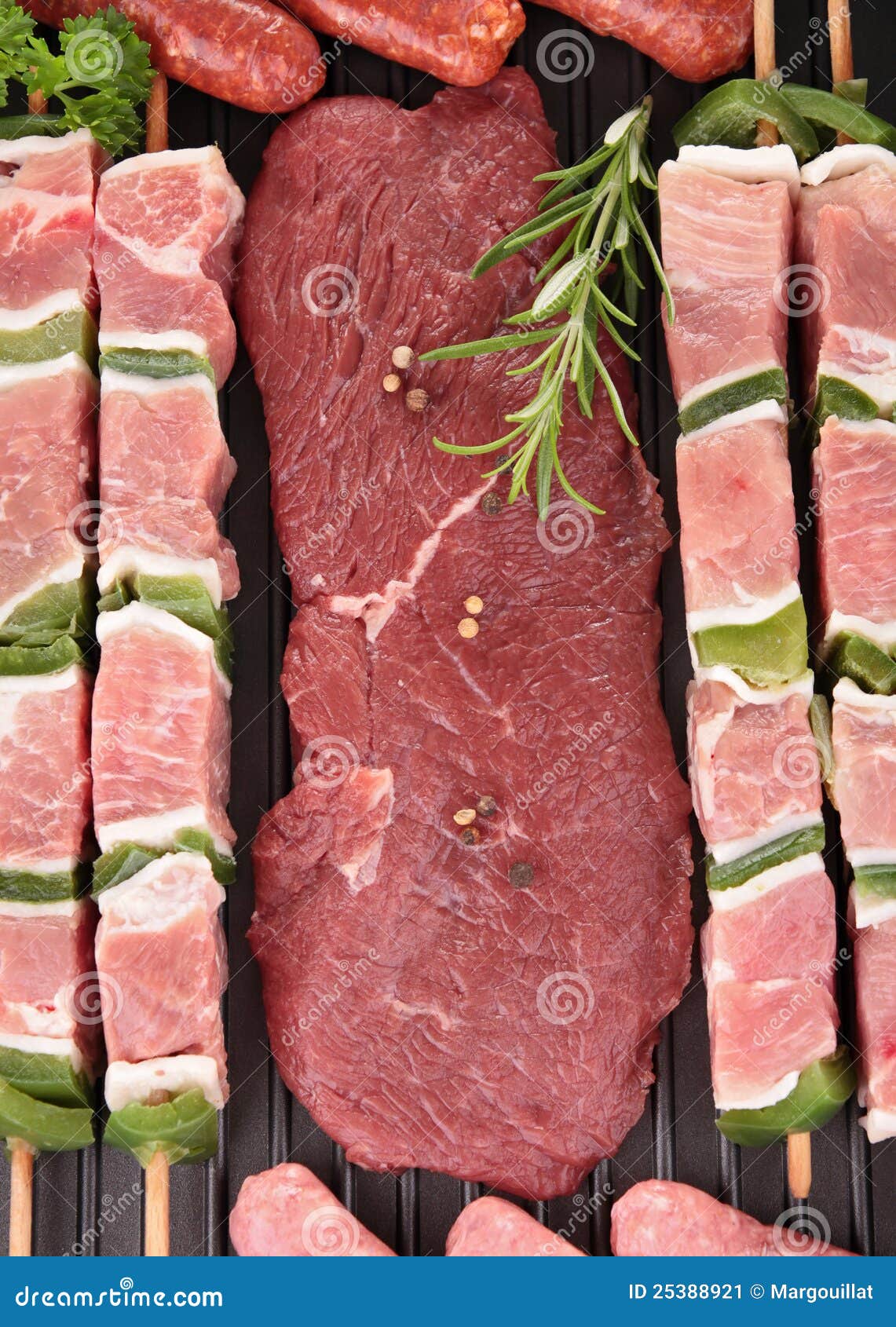 Raw meats stock image. Image of meats, sausage, freshness - 25388921