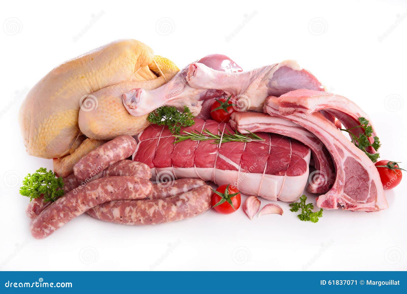 Raw meats stock image. Image of ingredient, assortment - 61837071