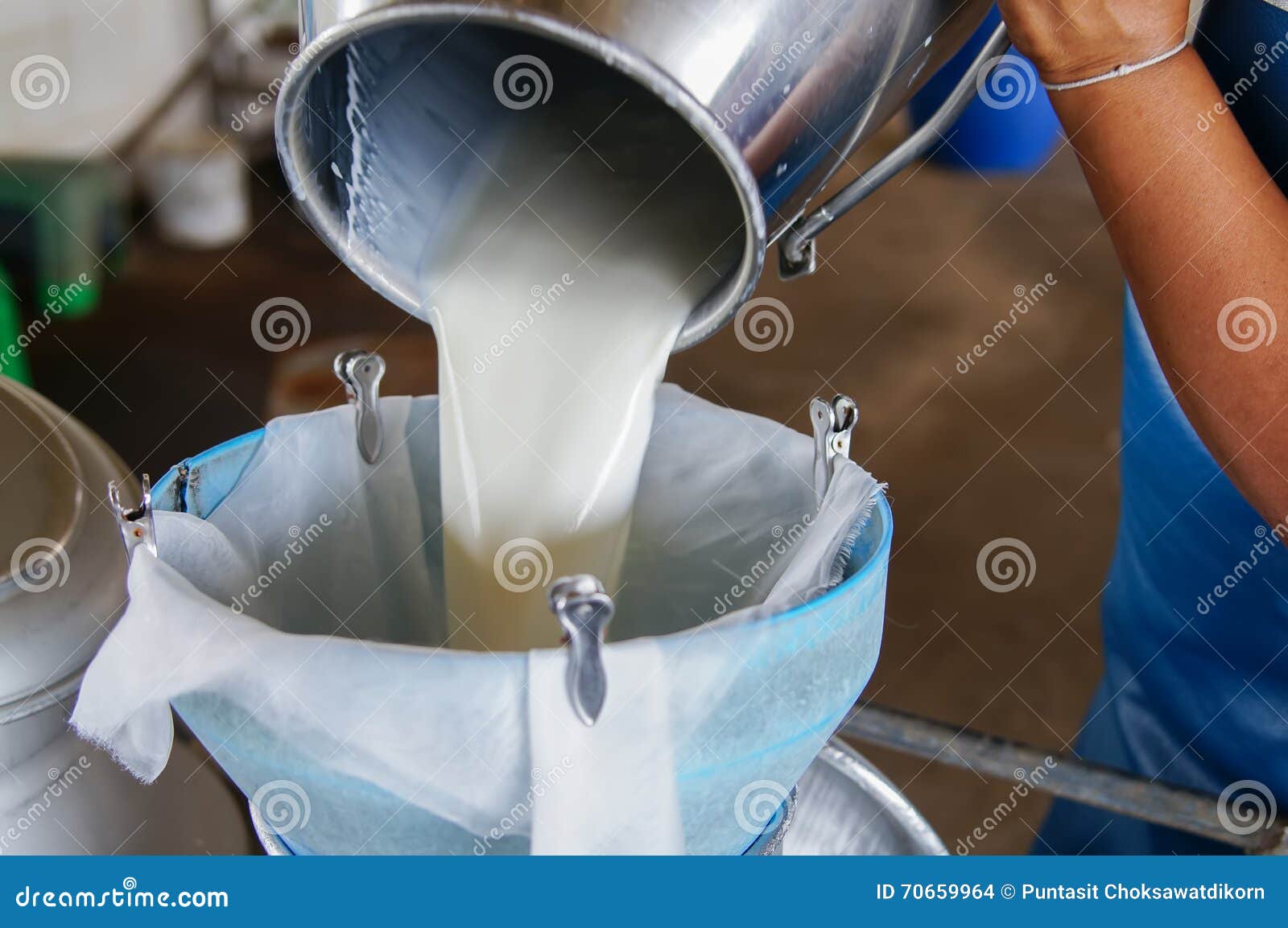 Raw milk stock photo. Image of working, manufacturing - 70659964