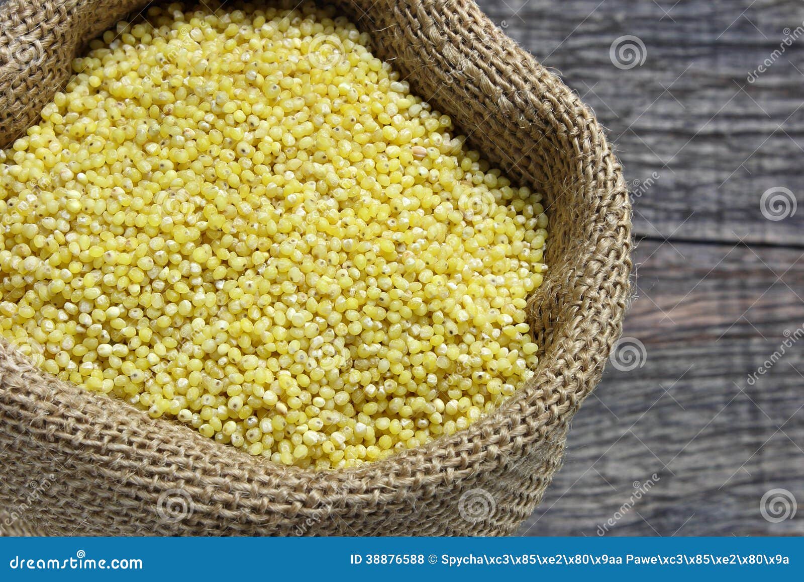 Raw millet stock photo. Image of sack, nutritious, hulled - 38876588