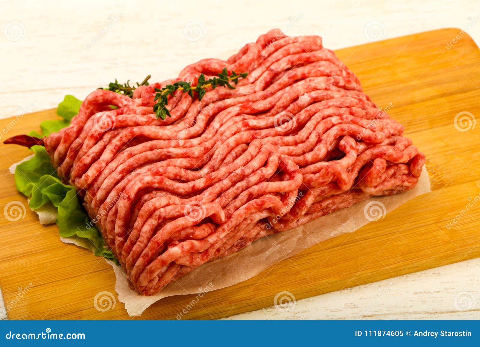 Raw minced beef meat stock image. Image of ground, mince - 111874605