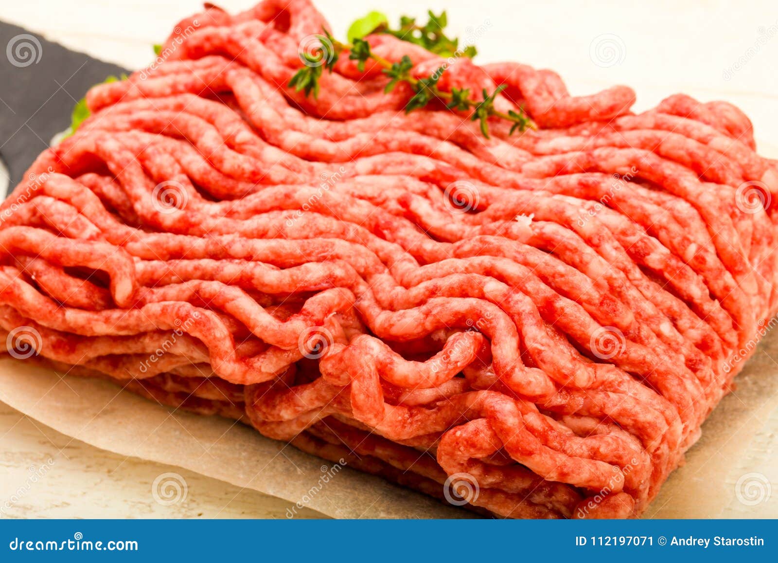 Raw minced beef meat stock image. Image of diet, mince - 112197071