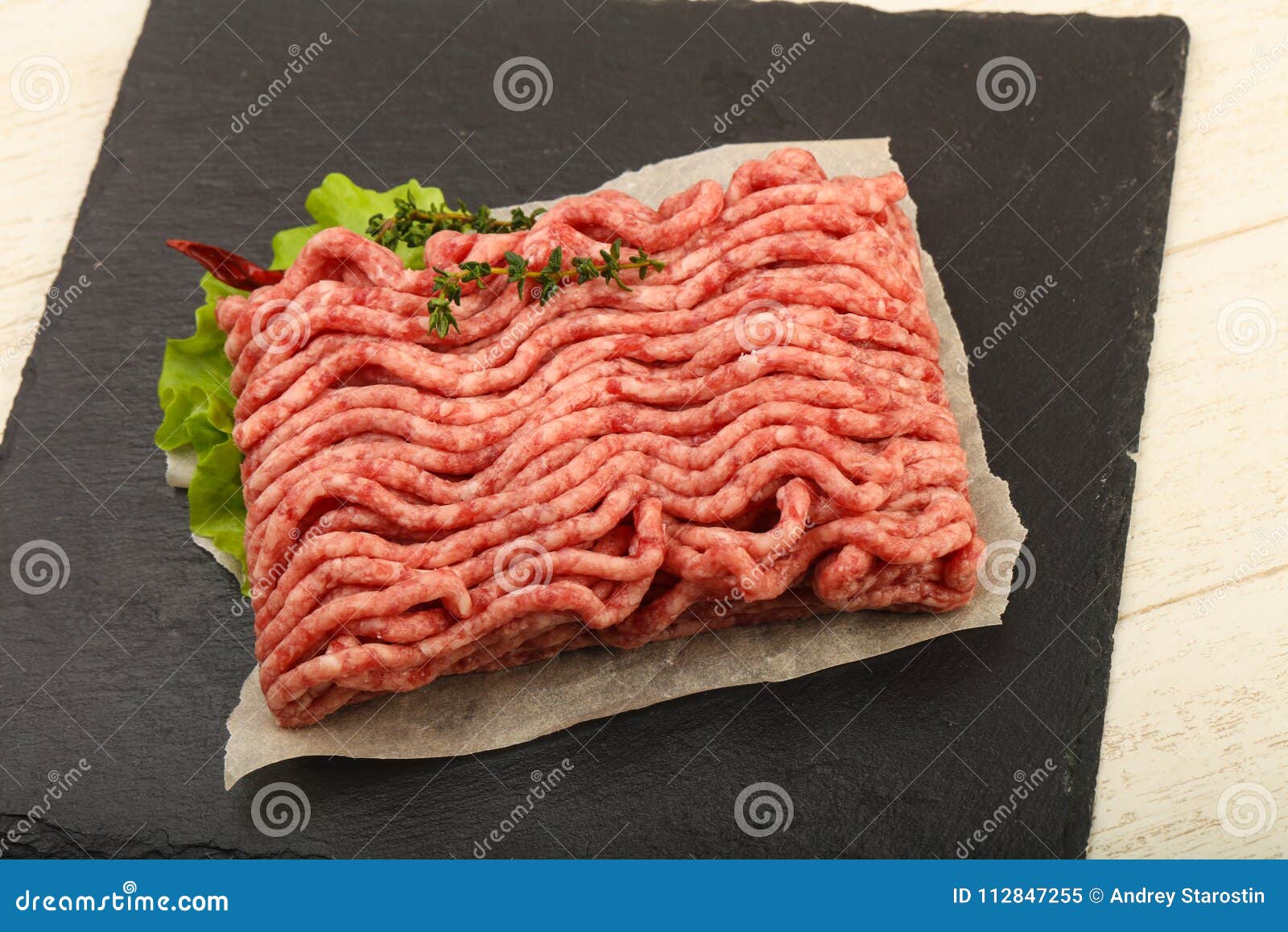 Raw minced beef meat stock image. Image of paper, fresh - 112847255