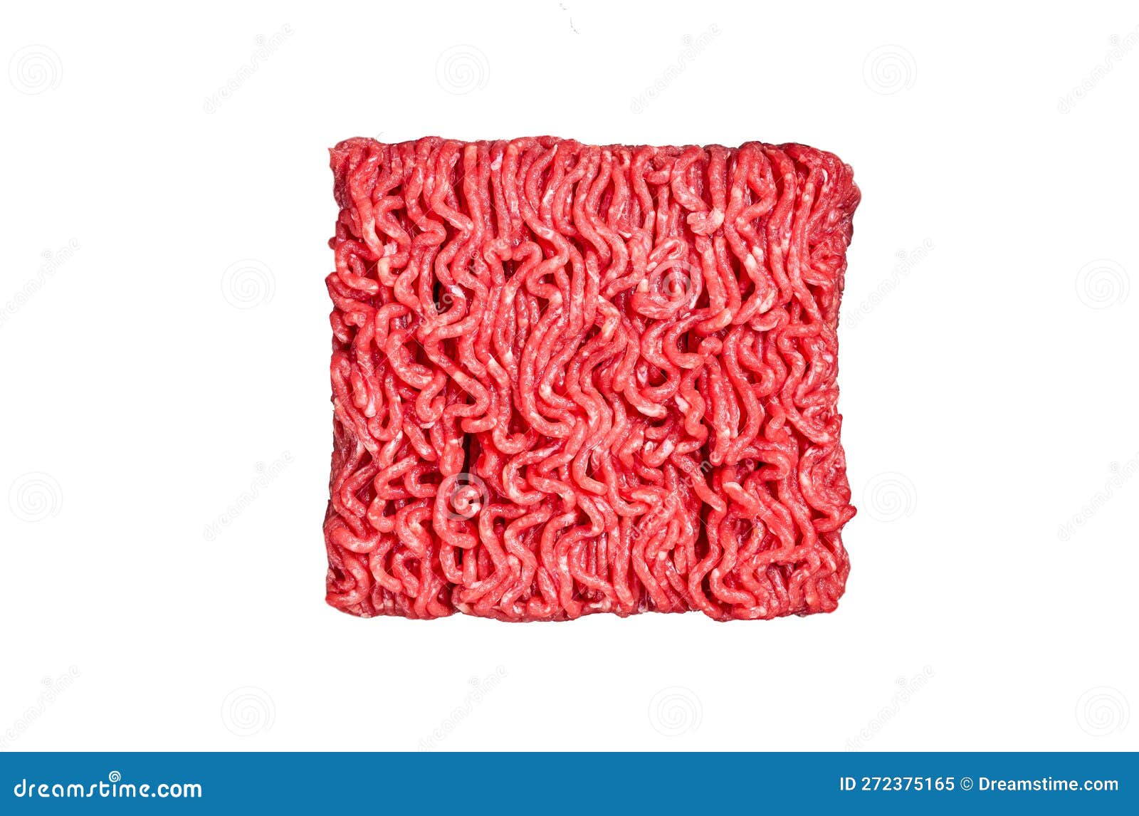 Raw Minced Beef Meat in a Steel Tray. Isolated on White Background ... Raw Minced Beef Meat in a Steel Tray. Isolated on White Background ...