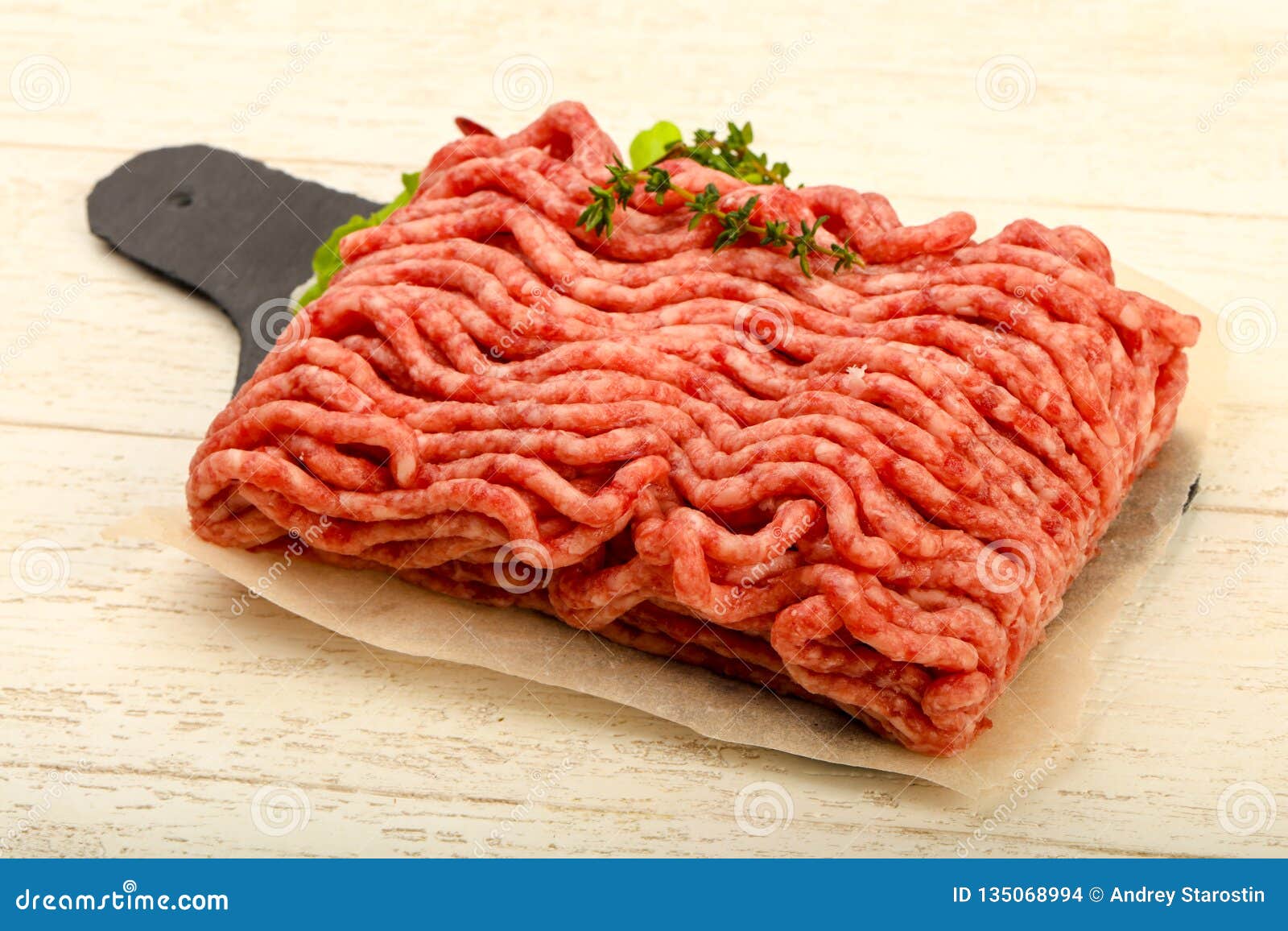 Raw minced beef meat stock photo. Image of healthy, hamburger - 135068994