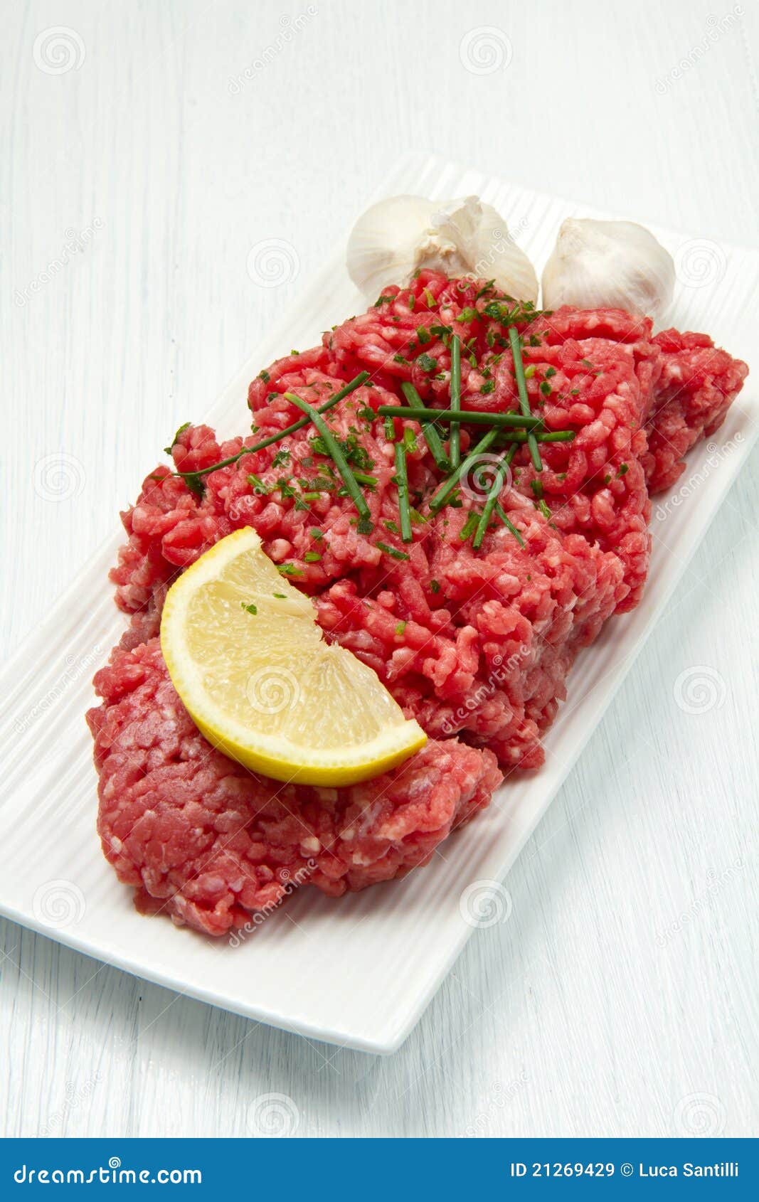 Raw minced meat stock image. Image of pork, beef, garlic - 21269429