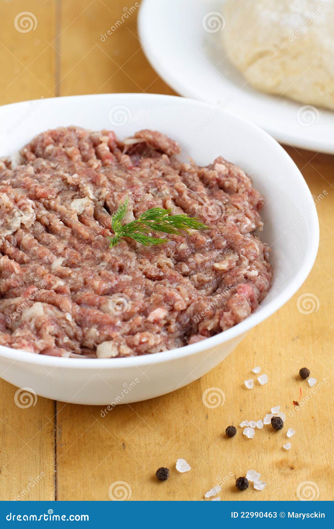 Raw minced meat stock image. Image of beef, chopped, fresh - 22990463