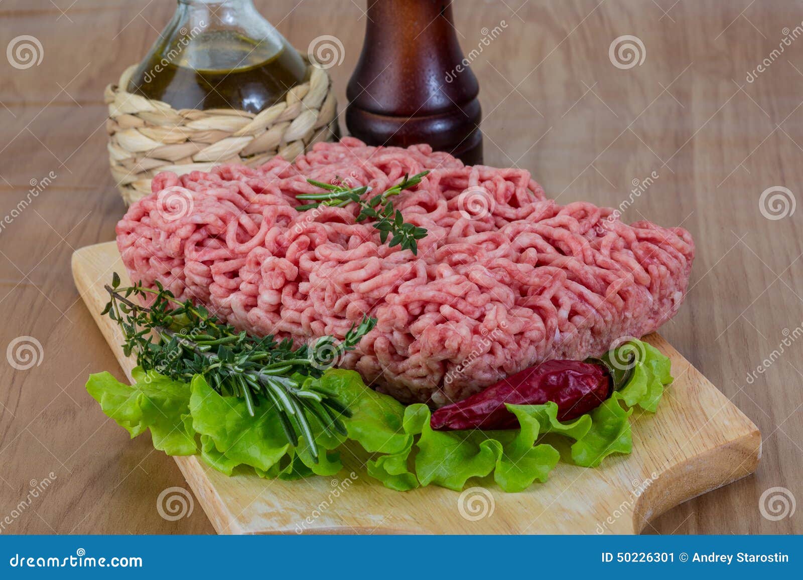 Raw minced meat stock image. Image of texture, board - 50226301