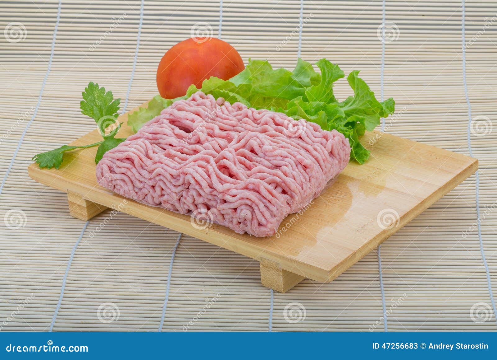 Raw minced pork meat stock image. Image of uncooked, burger - 47256683