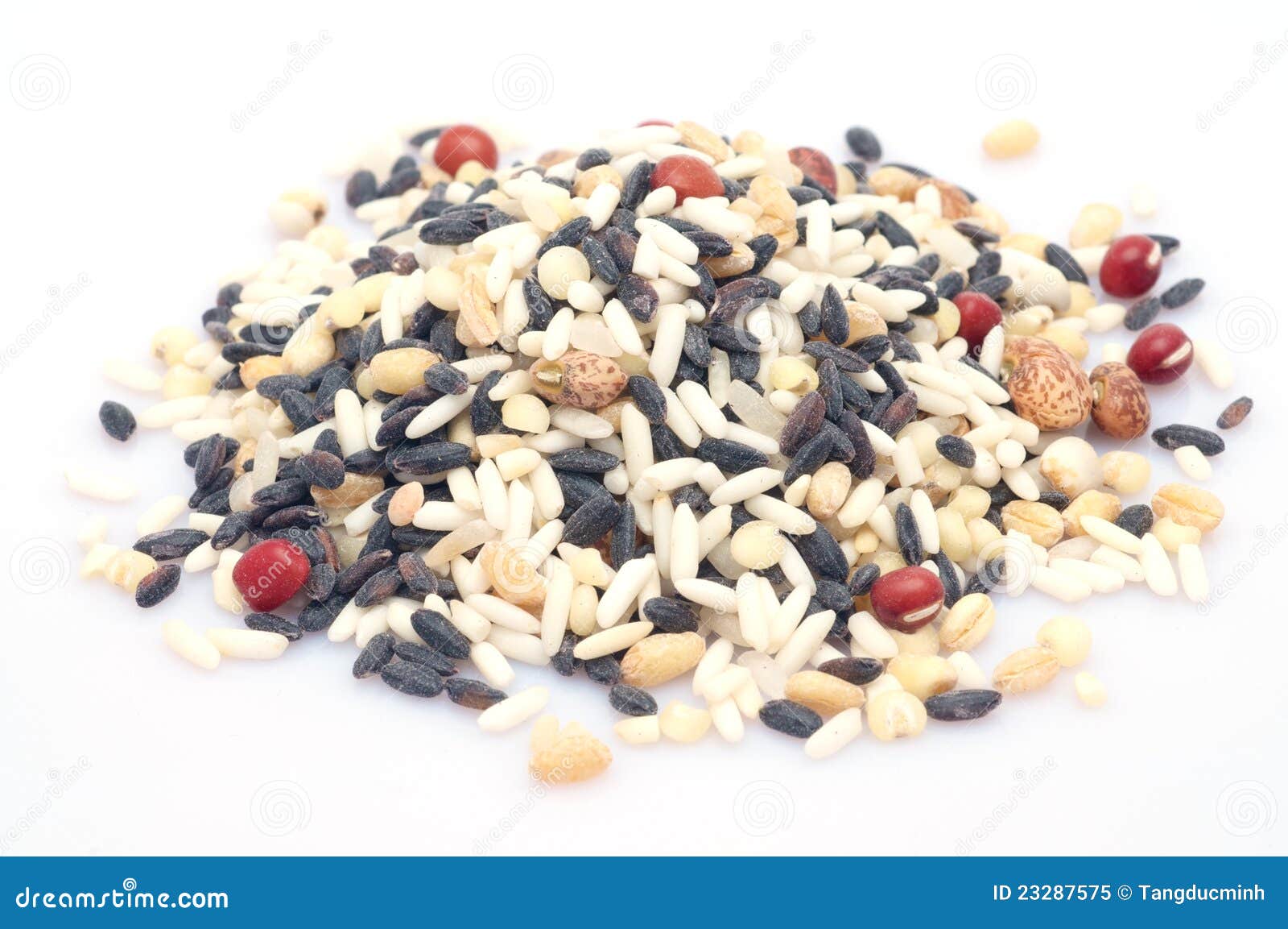 Raw mixed grains stock image. Image of closeup, asian - 23287575