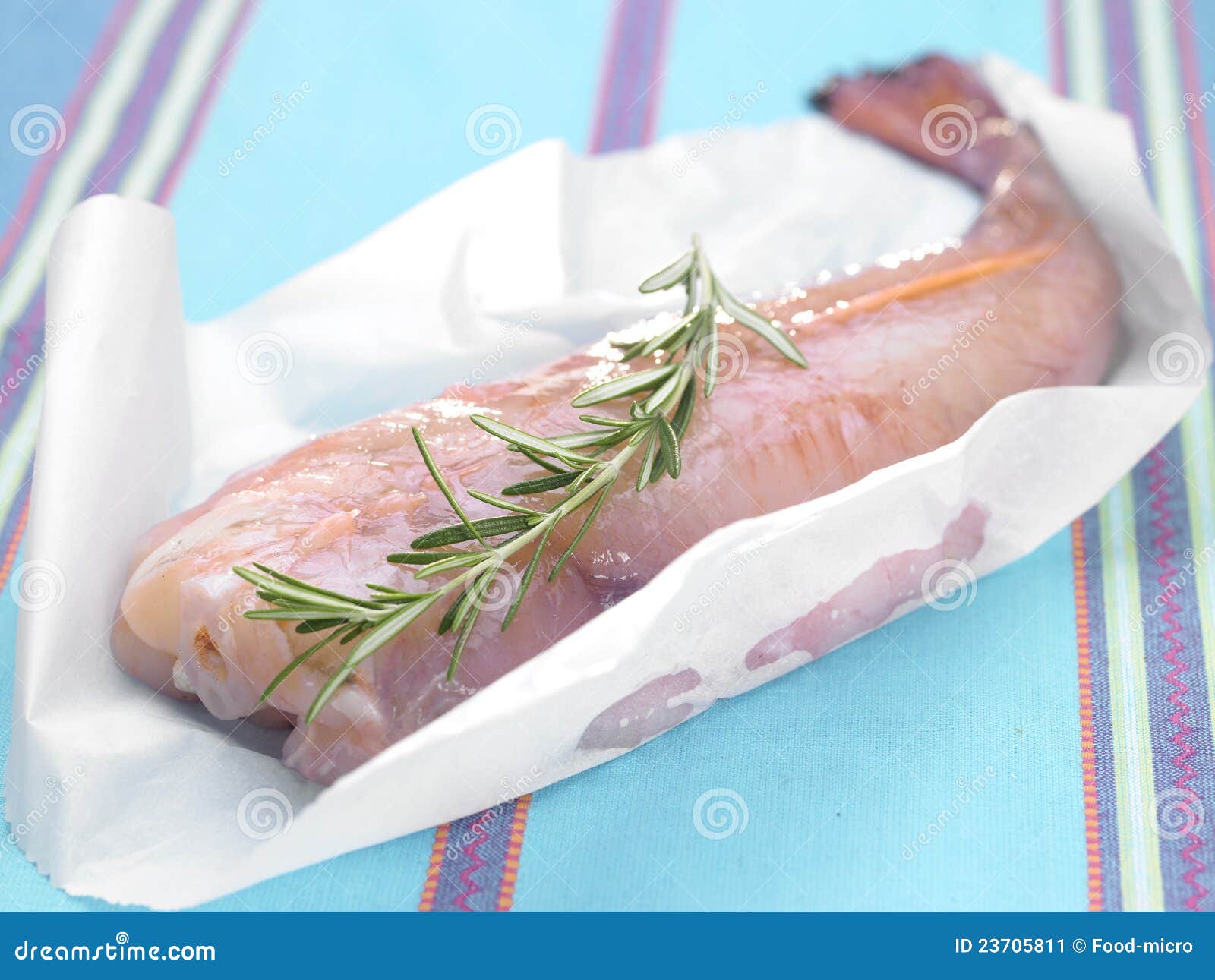 Raw monkfish stock image. Image of blue, paper, burbot - 23705811