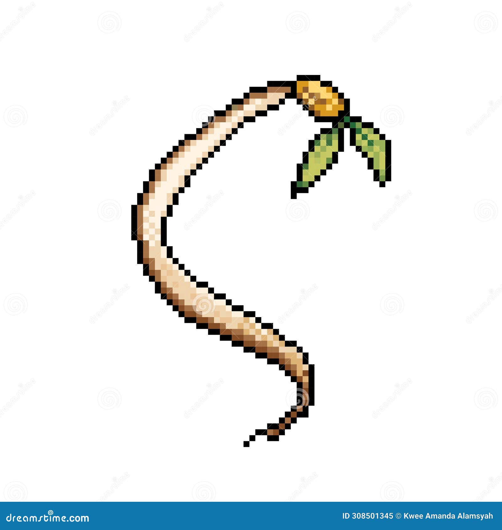 Mung Bean Sprout Pixel Art Vector Drawing | CartoonDealer.com #308501345