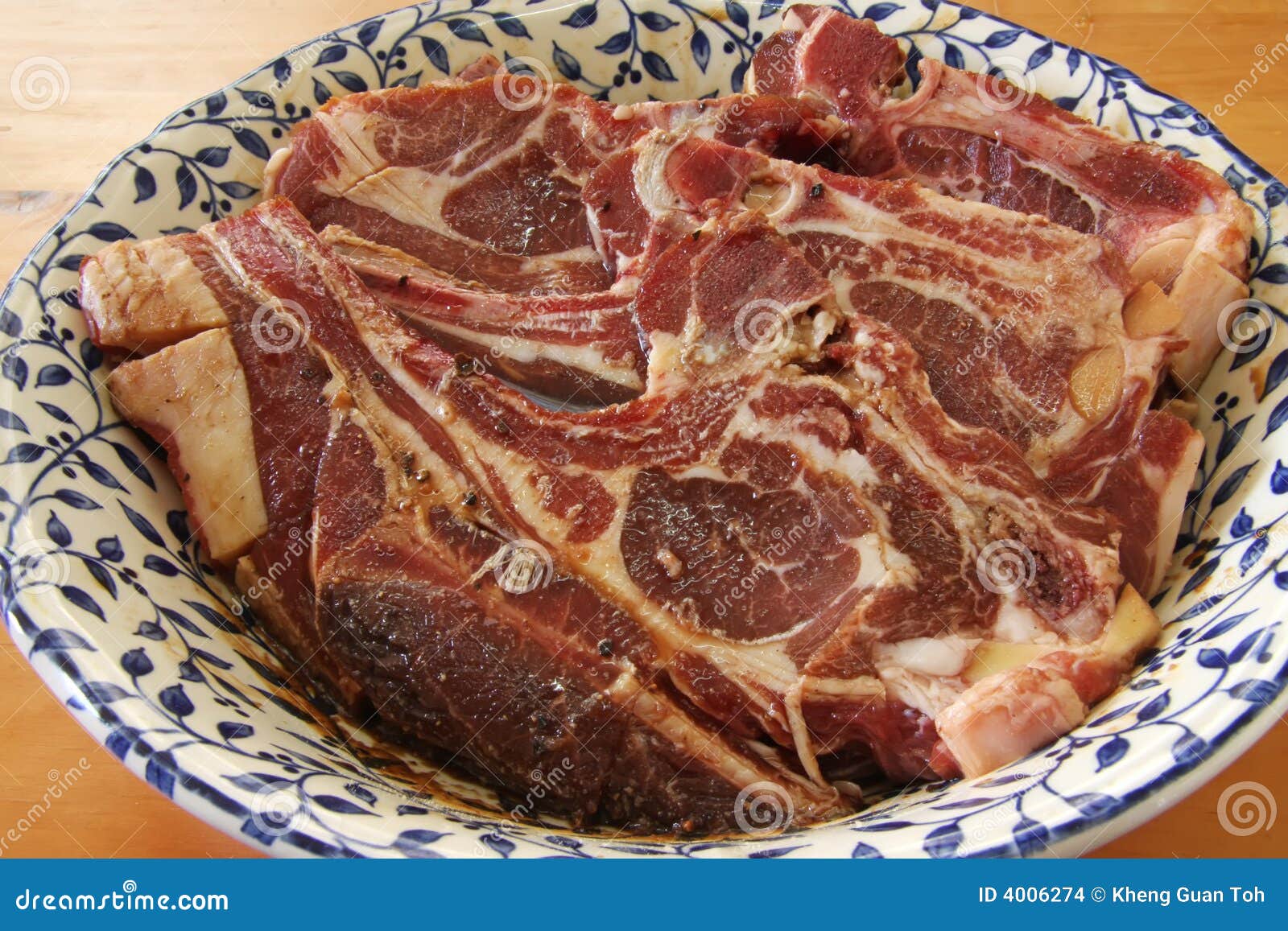 Raw mutton stock photo. Image of mutton, preparing, marinated - 4006274