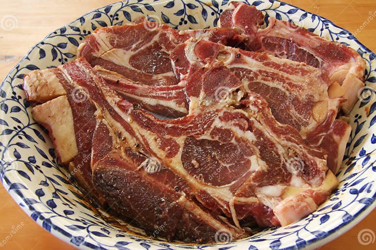 Raw mutton stock photo. Image of mutton, preparing, marinated - 4006274